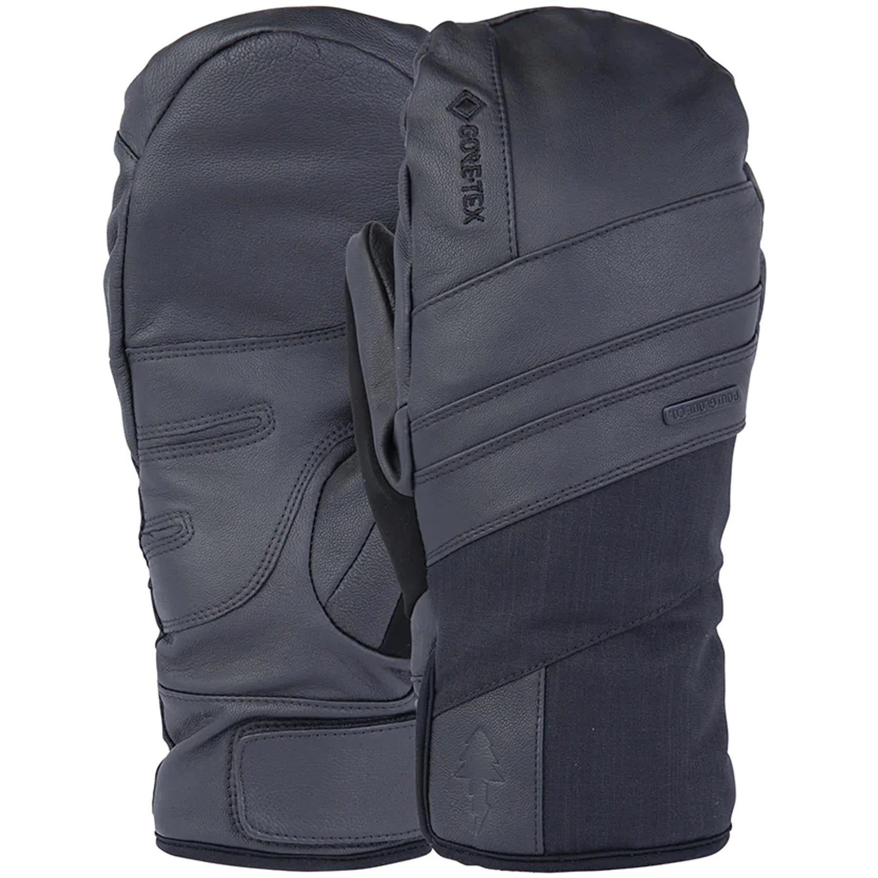 POW Royal GTX Mitt Men's Medium Black Gore-Tex Snow Mitten – Discounted ...