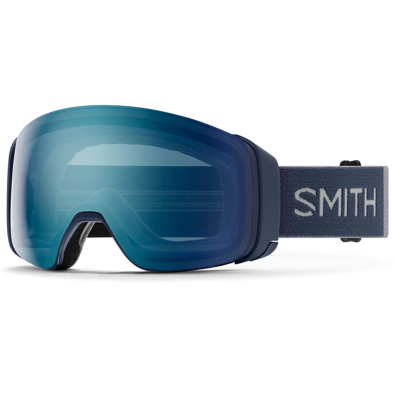 Smith Ski Goggles 4D Mag 3P2 4B Royal Navy ChromaPop Everyday Blue Mir ...