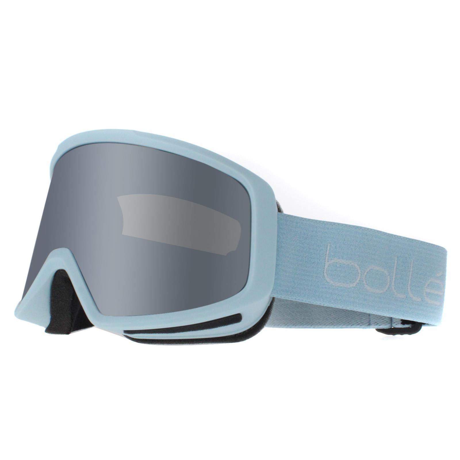 Bolle Ski Goggles Bedrock Plus BG008008 Powder Blue Black Chrome ...