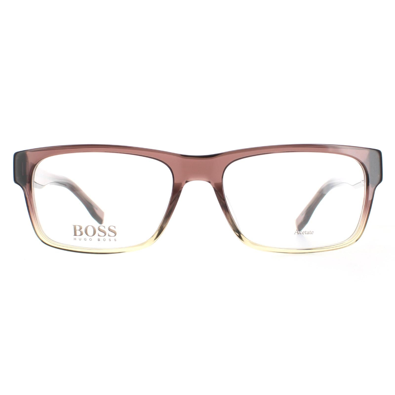 Hugo Boss Glasses Frames BOSS 0729/IT 09Q Brown Men – Discounted Sunglasses