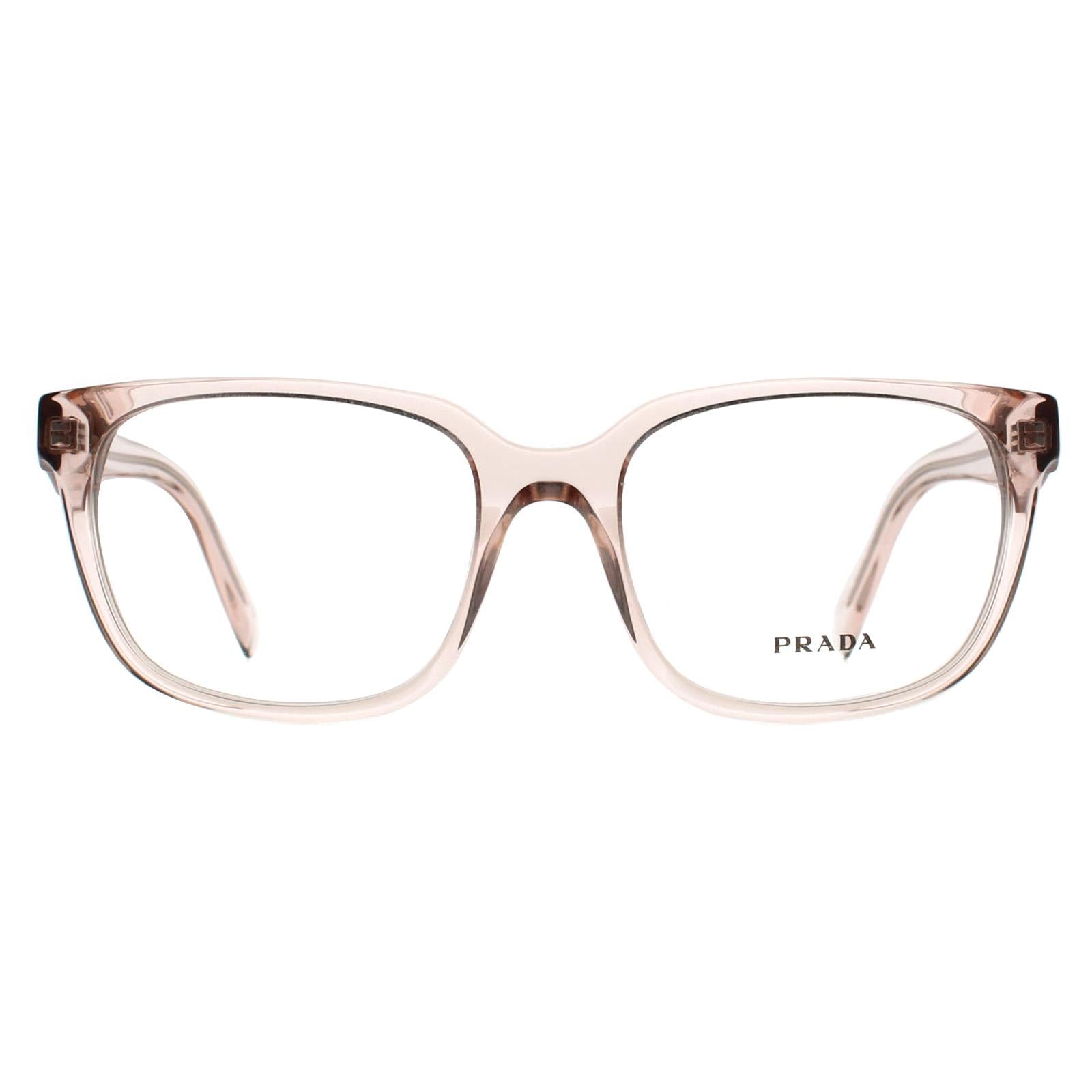 Prada Glasses Frames PR 17ZV 15J1O1 Crystal Pink Women – Discounted ...