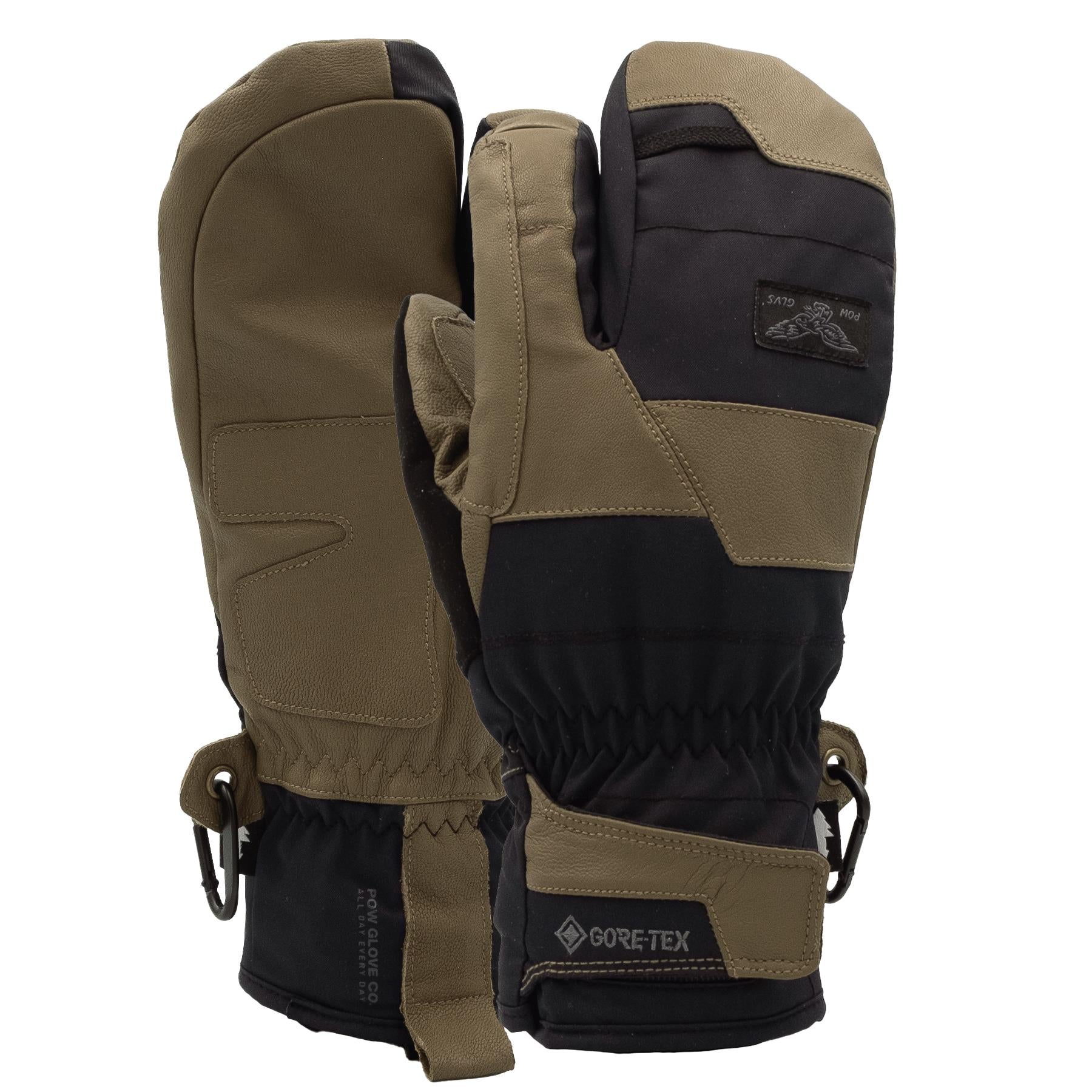 POW Sniper GTX Trigger Mitt Men's Large Café Gore-Text Snow Hybrid Glo ...