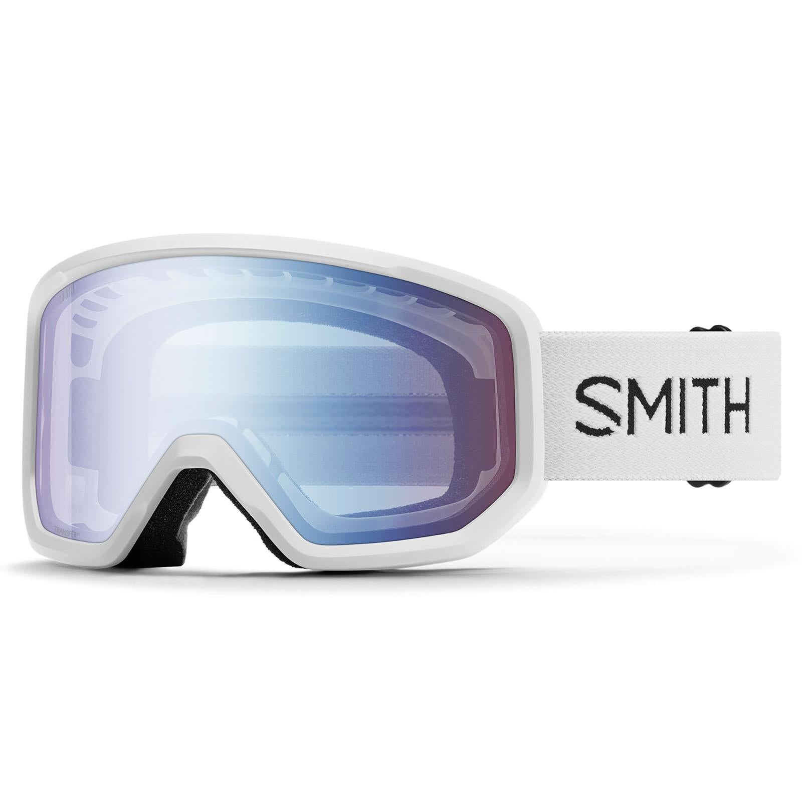 Smith Ski Goggles Transfer 1DG ZF White Blue Sensor Mirror – Discounted ...