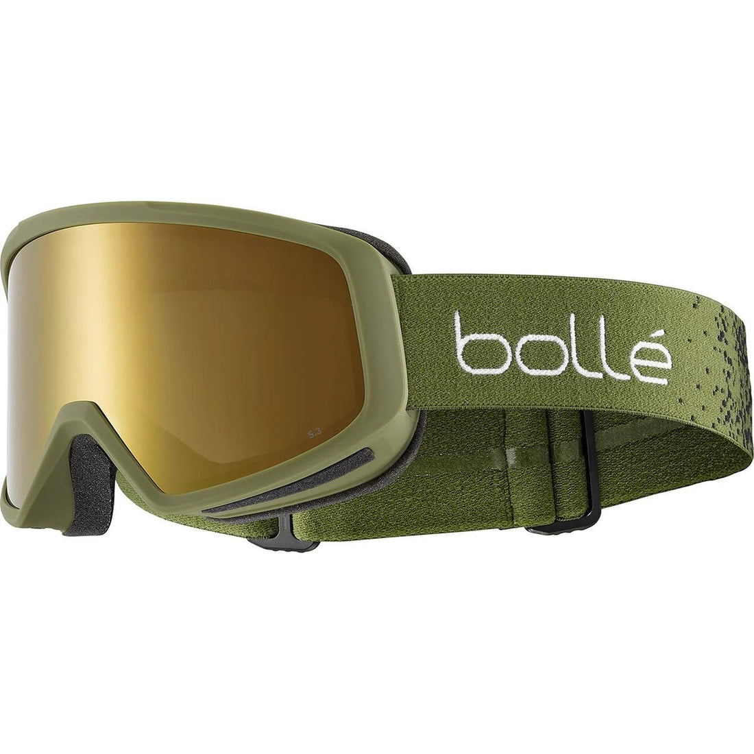 Bolle Ski Goggles Bedrock Plus BG008012 Olive Gradient Matte Gold ...
