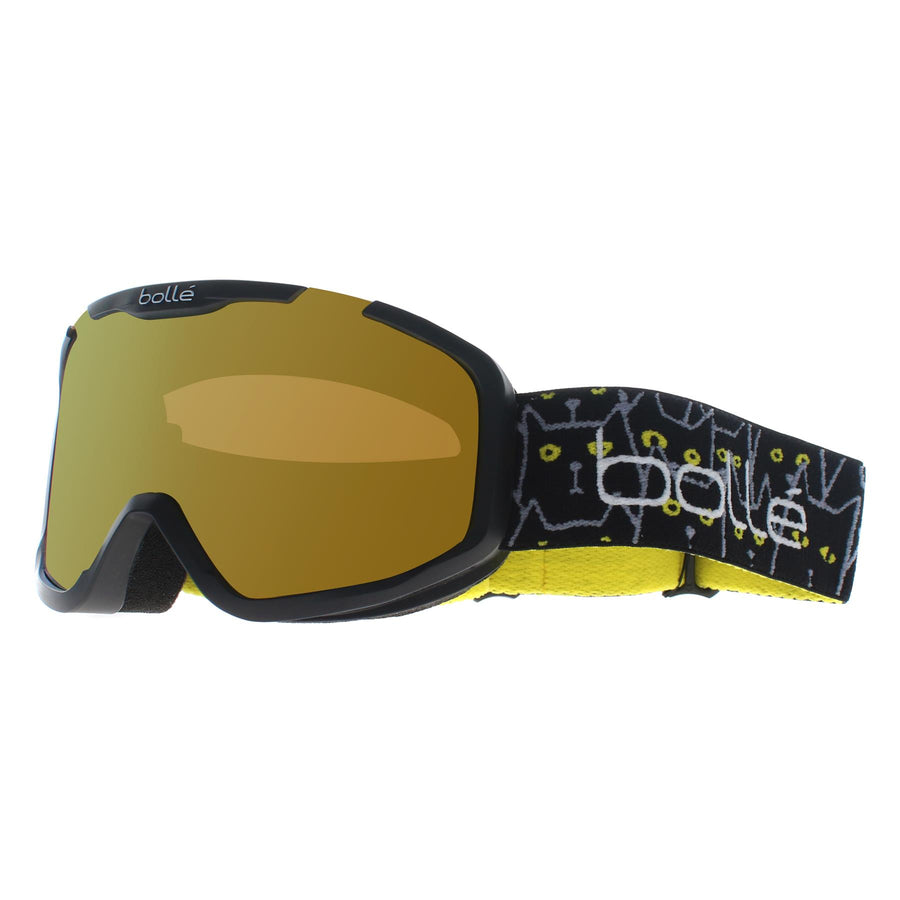 Bolle Ski Goggles Rocket Plus BG108009 Black Cats Matte Sunshine ...